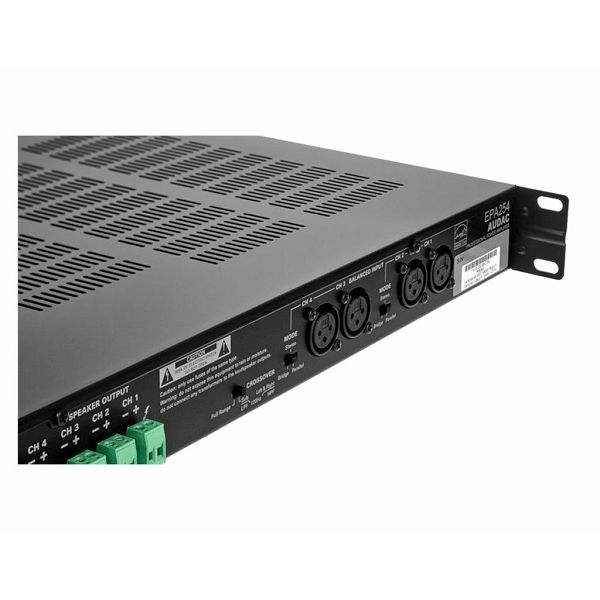 AUDAC EPA254 - QUAD CHANNEL CLASS-D AMPLIFIER 4 X 250W - CROSSOVER